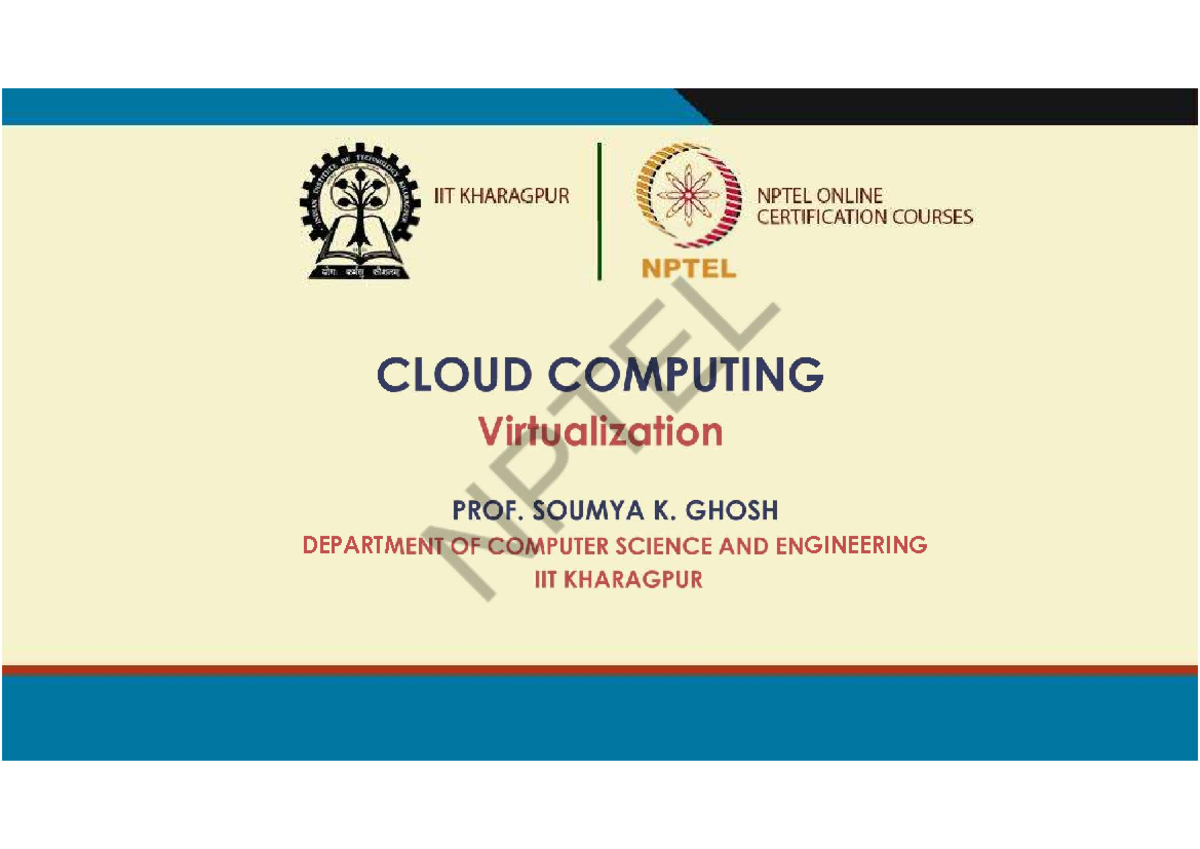 CSE 202: Virtualization in Cloud Computing - Key Concepts and ...