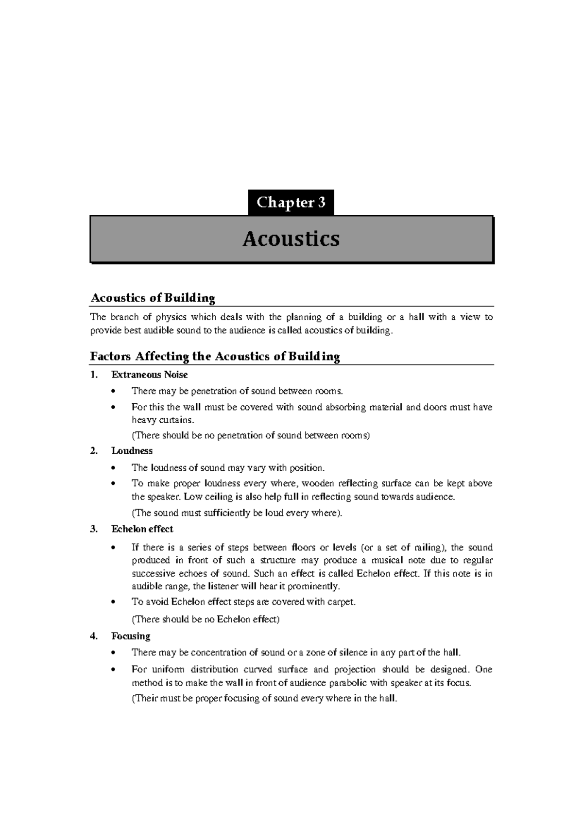Chapter 3: Acoustics in Building Design - Key Concepts and Factors ...