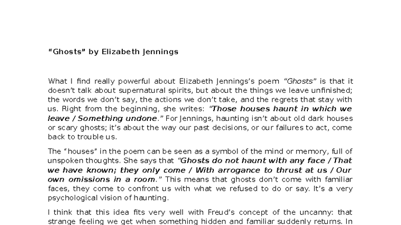 20251106172207 Z Elizabeth Jennings Poem Analysis: Haunting Themes ...