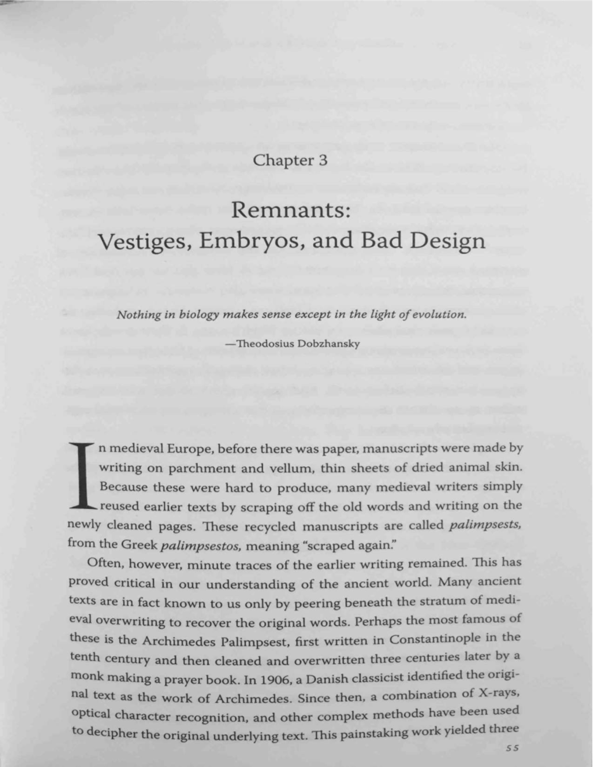Chapter 3: Remnants, Embryos, and Bad Design in Evolution (BIO 101 ...
