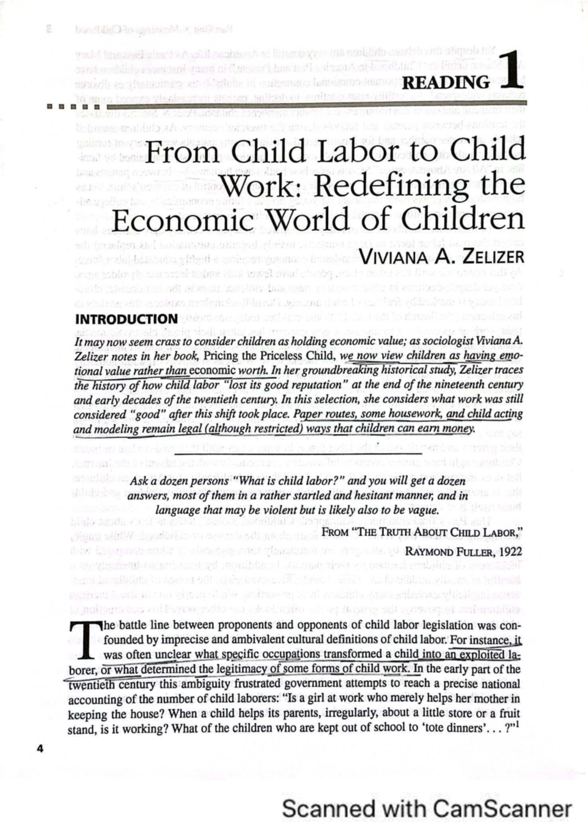 Final Exam Study Guide for Course 85430931: Child Labor and Work - Studocu