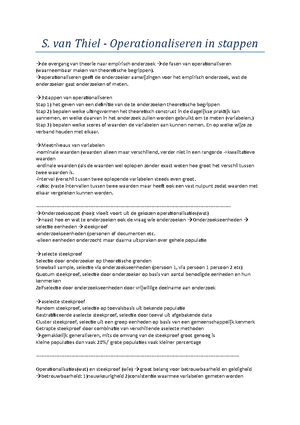 Voorbeeld van operationaliseren - Voorbeeld operationaliseren Dit is ...