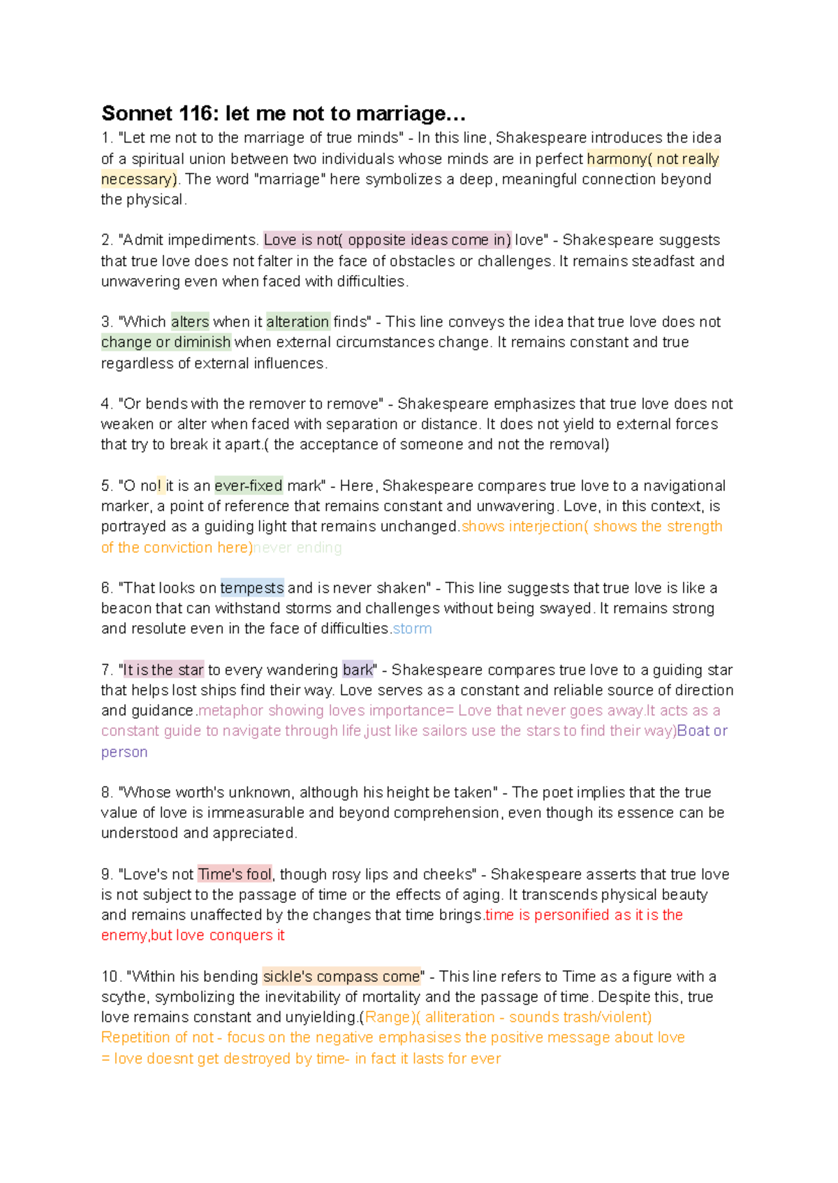 Sonnet 116 Analysis: The Nature of True Love in Shakespeare's Work ...