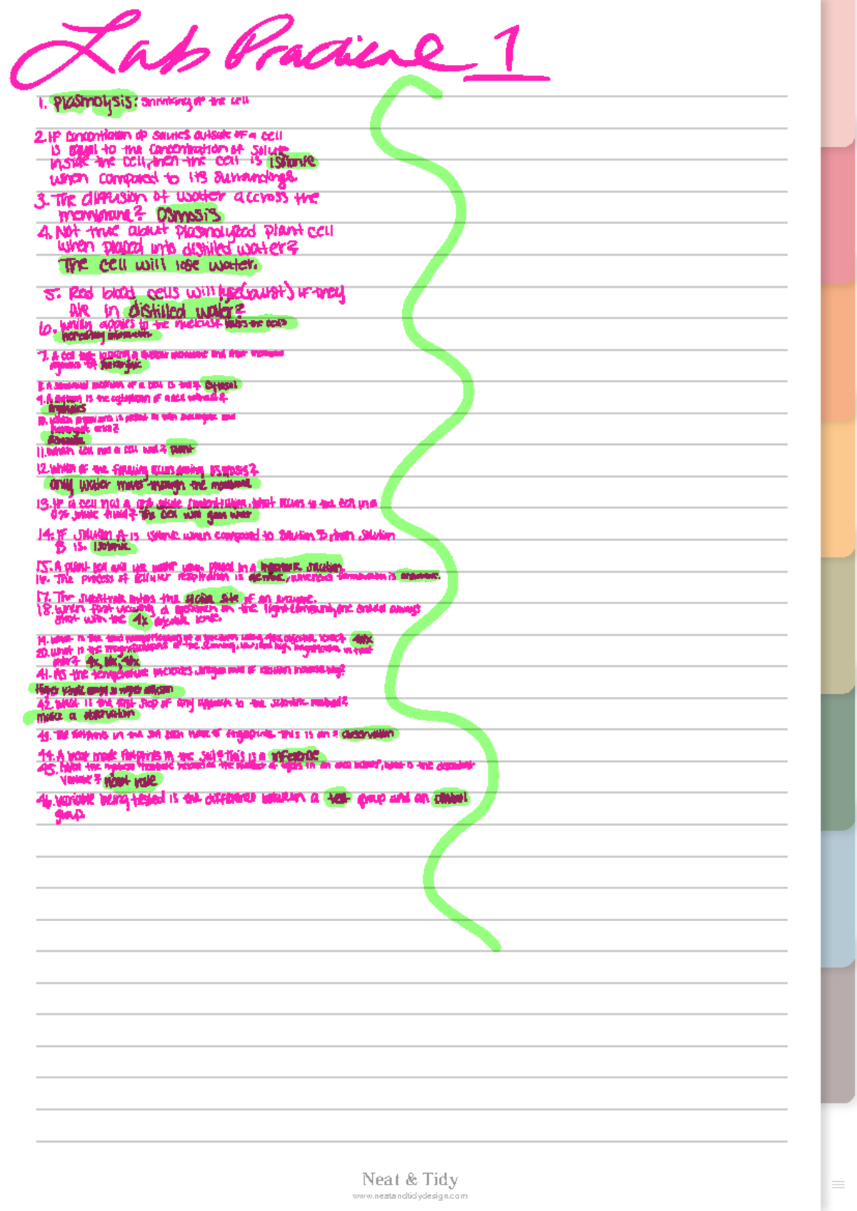 Midterm Study Notes for Course XYZ - Key Concepts and Topics - Neat ...