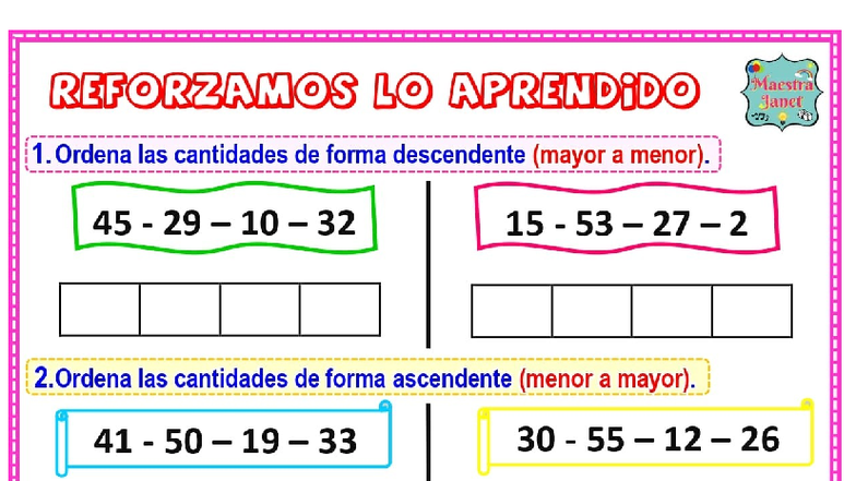 Problemas de Suma con Canje - Matemáticas - Maestra Janet - Studocu