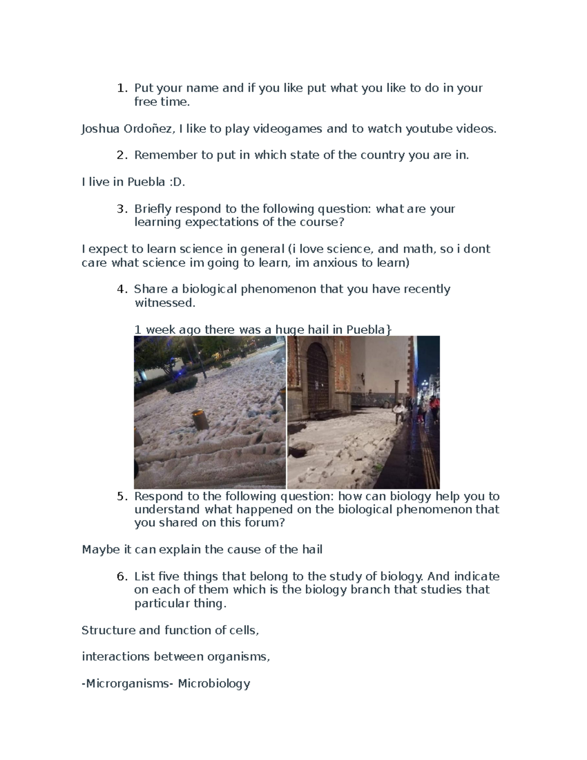 Ejercicio 1 de Ciencias de la Vida: Formato Bilingüe y Actividades ...