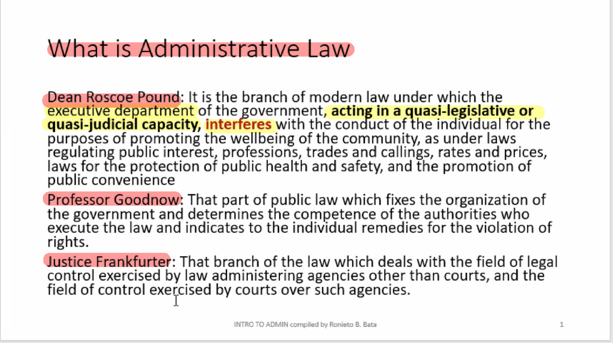 Introduction of Admin Law - 20 Jan 2025 - What is Administrative Law ...