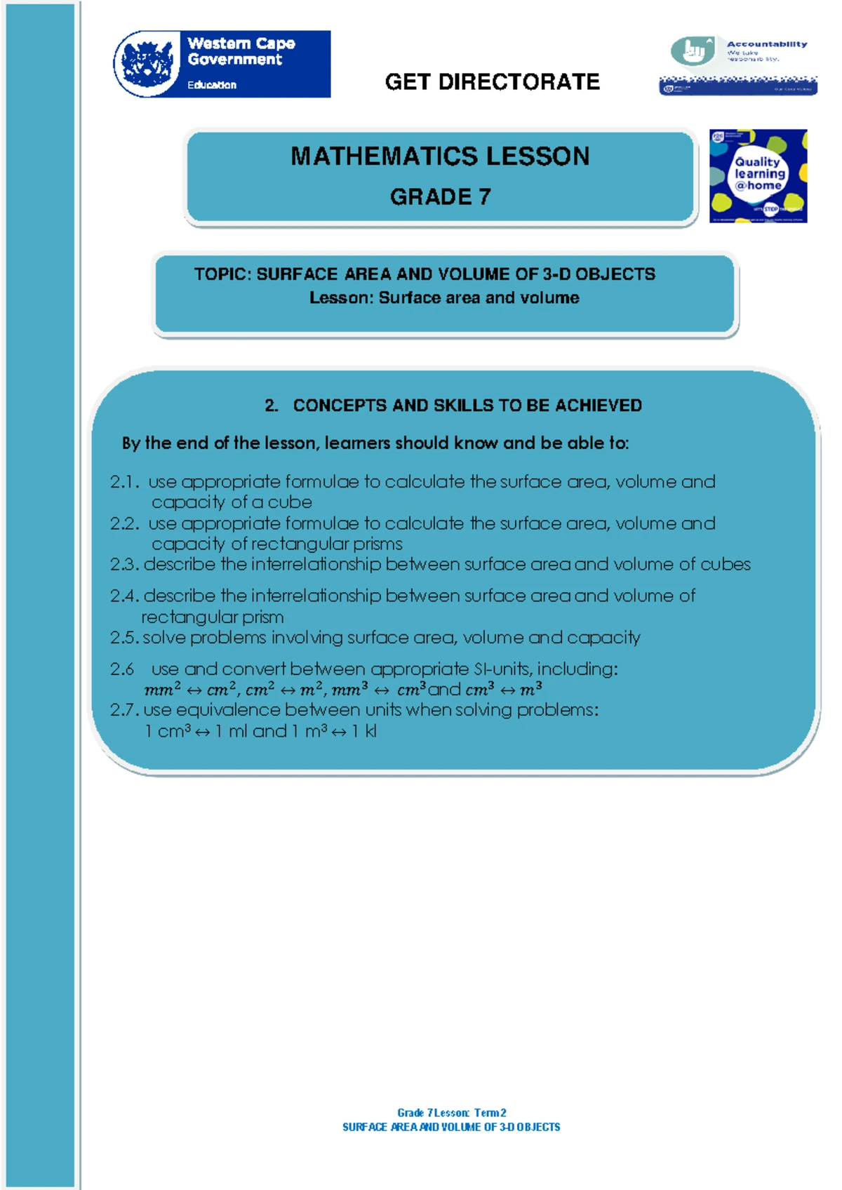 2021 WTS 12 Trigonometry - WTS TRIGONOMETRY GRADE : 12 COMPILED BY ...