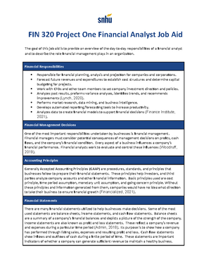 Sophia Principles of Finance Unit 1- Milestone 1 - 1 CONCEPT → The ...