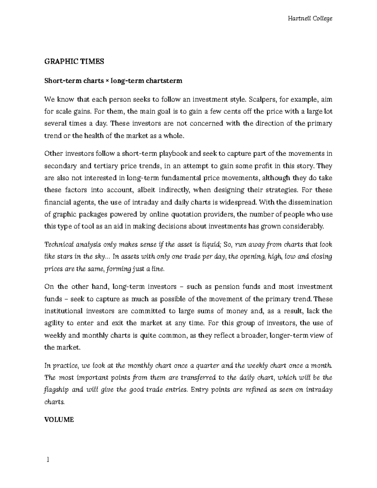 Investment Styles and Chart Analysis: Short vs Long-Term Strategies ...