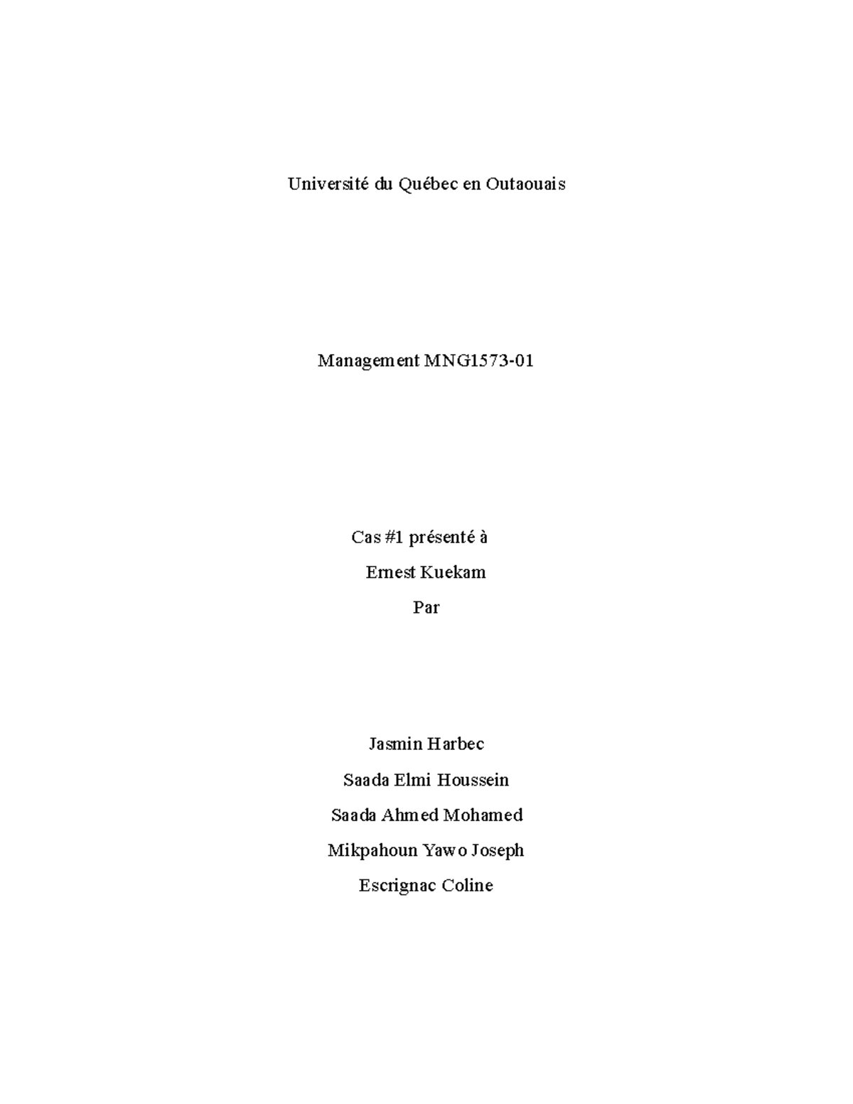 Assurance ABC - Richard Déry - MNG-1573-02 - Université du Québec en ...