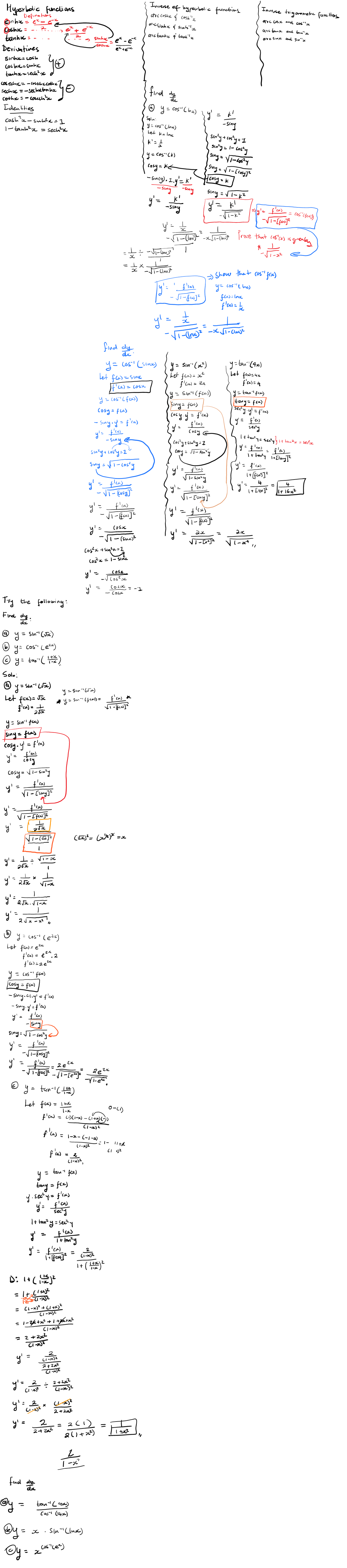 Inverse Functions - Math Notes for Cpshoe Tanhe (05t) - Studocu