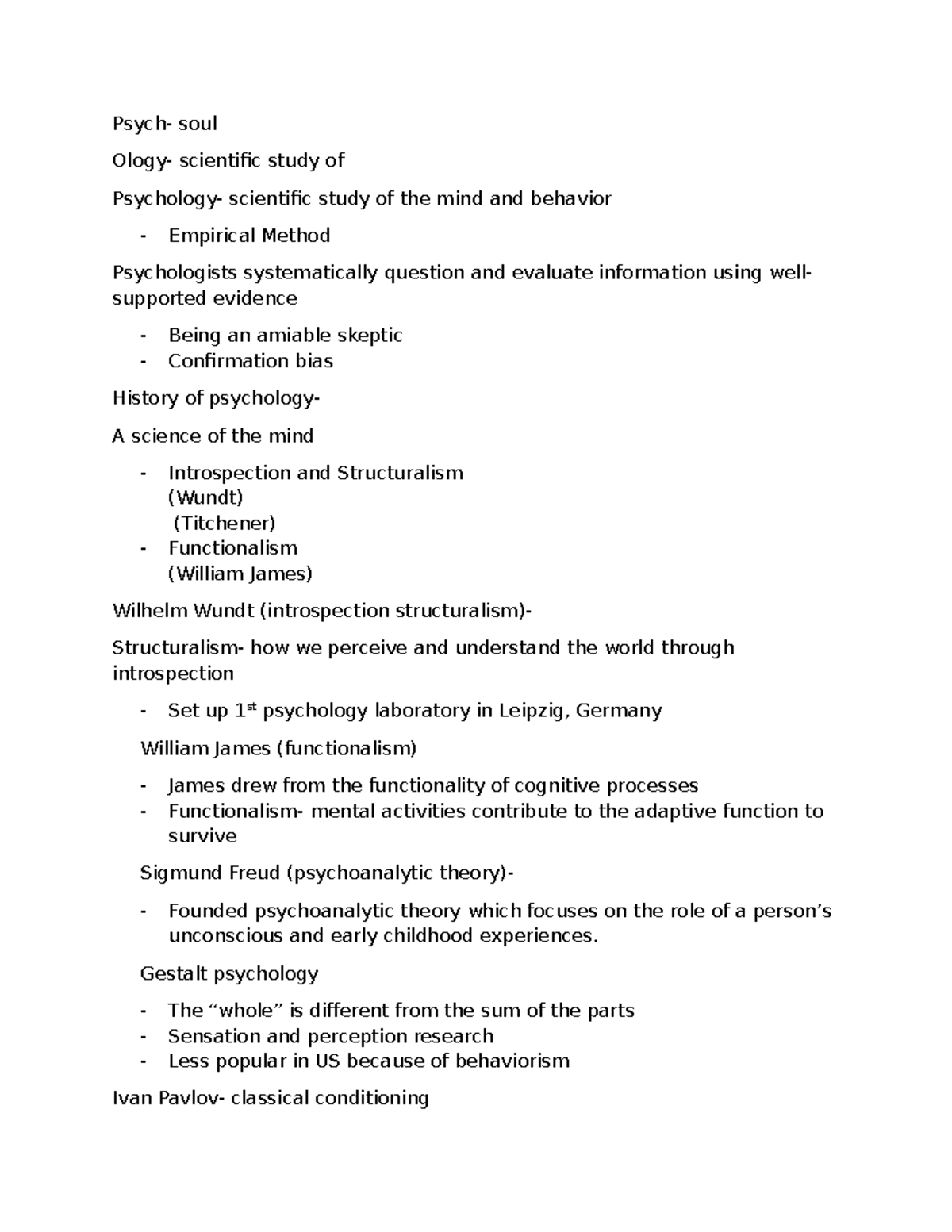Psychology 101: Key Concepts & Research Methods Overview - Studocu