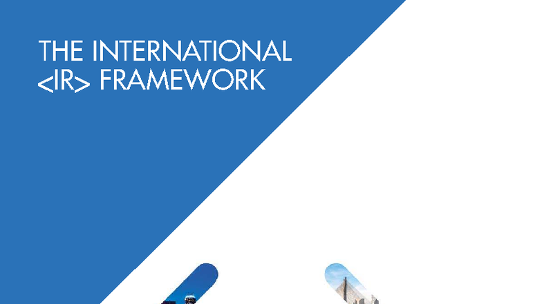 IIRC Integrated Reporting Framework Overview and Guidelines - Studocu