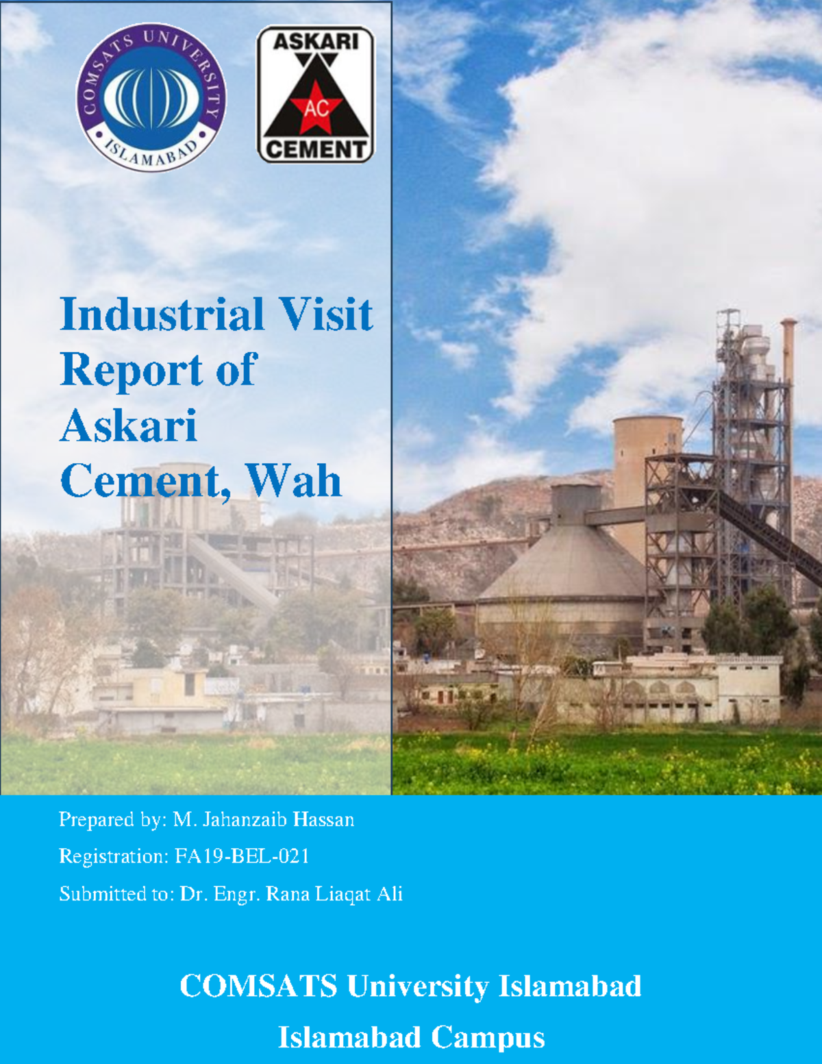 Industrial Visit Report: Askari Cement (FA19-BEL-021) - Key Insights ...