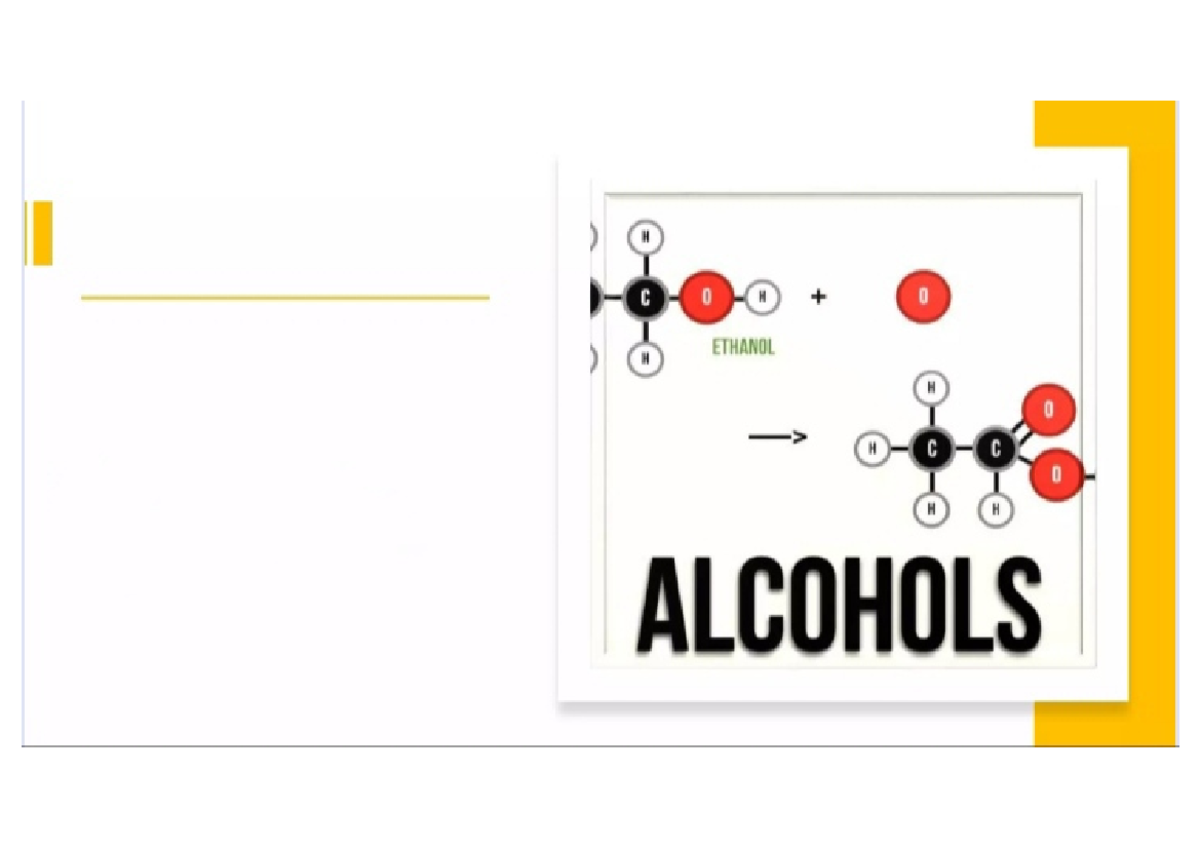 Chemistry CH2011: Alcohols and Phenols Overview - Studocu