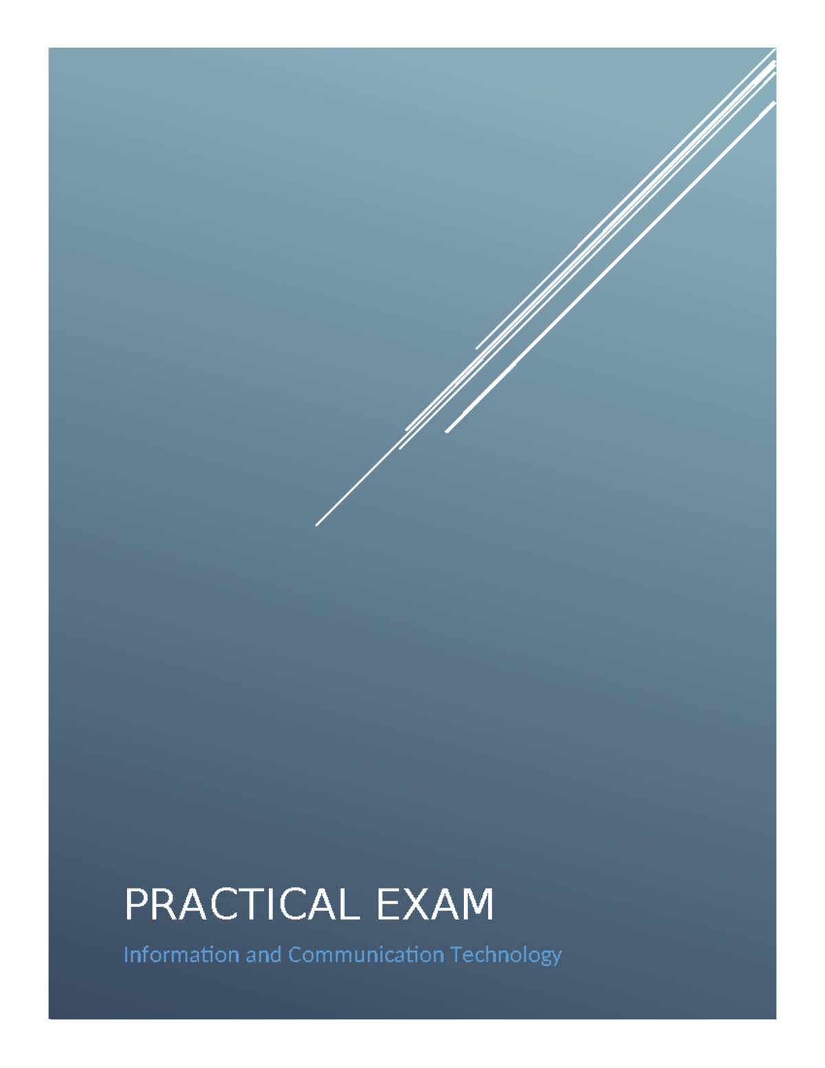 ICT 101: Practical Exam Notes on Word, Data Manipulation & Presentation ...