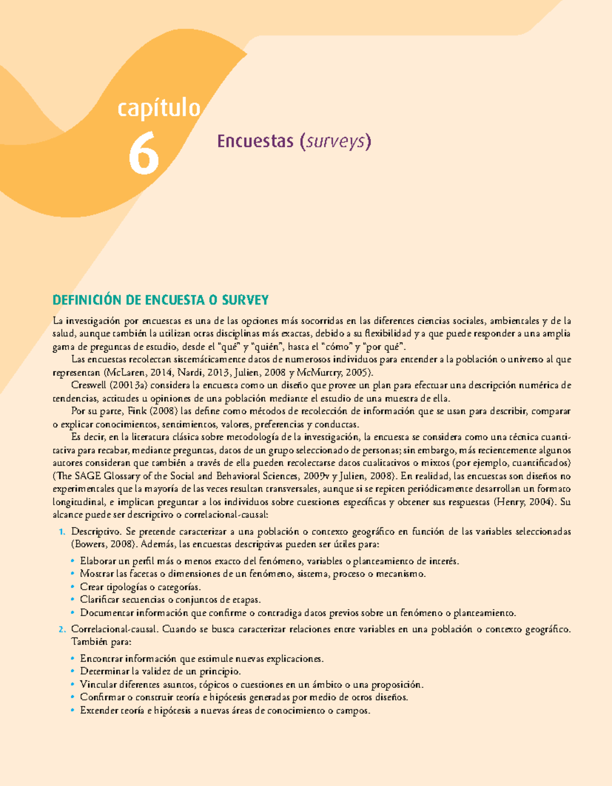 Artículo tema 4 (surveys) - 6 capítulo Encuestas ( surveys ) DEFINICIÓN ...