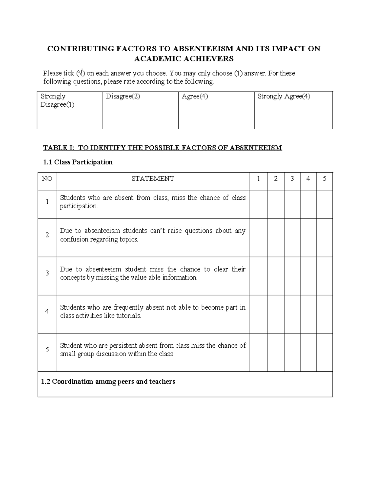 Factors Influencing Absenteeism and Its Effects on Academic Success ...
