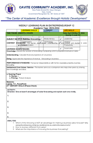 CO-2-MATH 4 - LESSON PLAN - I. CURRICULUM CONTENT, STANDARDS, AND ...
