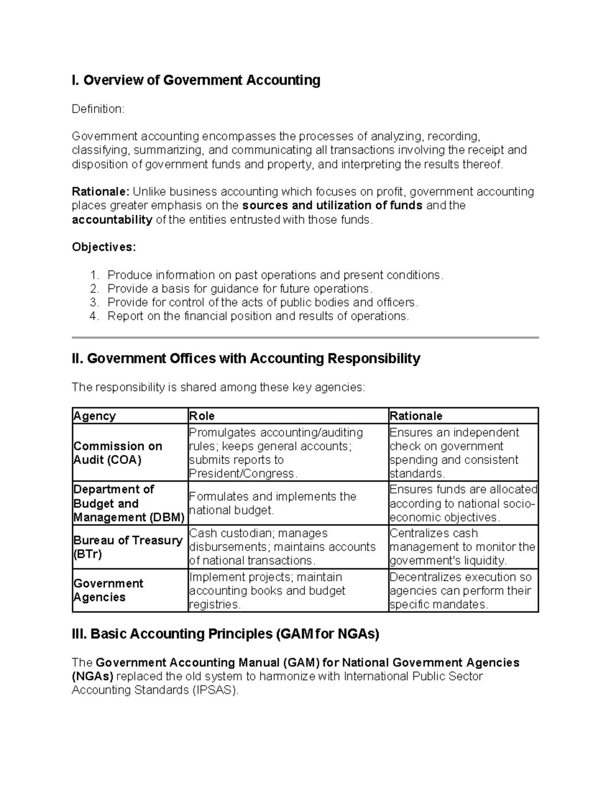 GOV 101: Overview of Government Accounting Principles and Processes ...