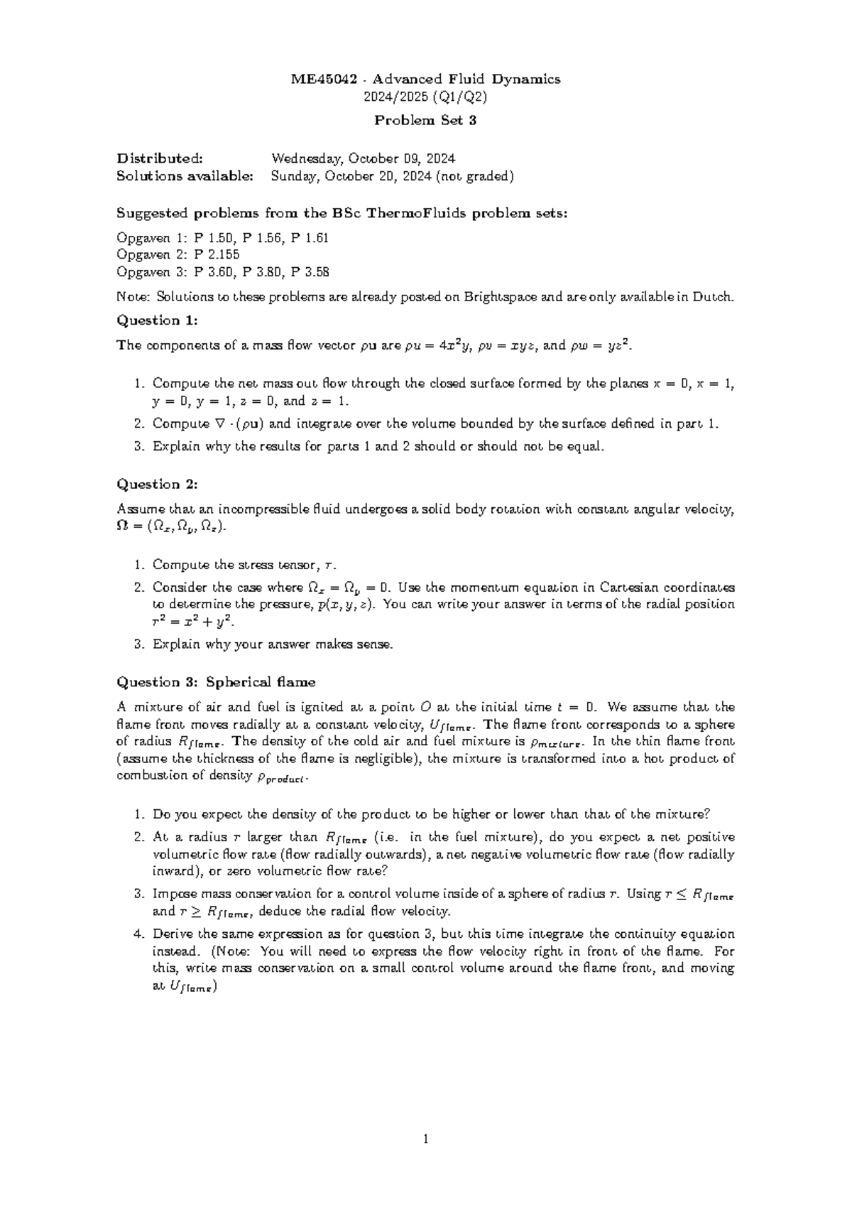 AFD2024 PSet03 - Advanced Fluid Dynamics Problem Set 3 Details ...