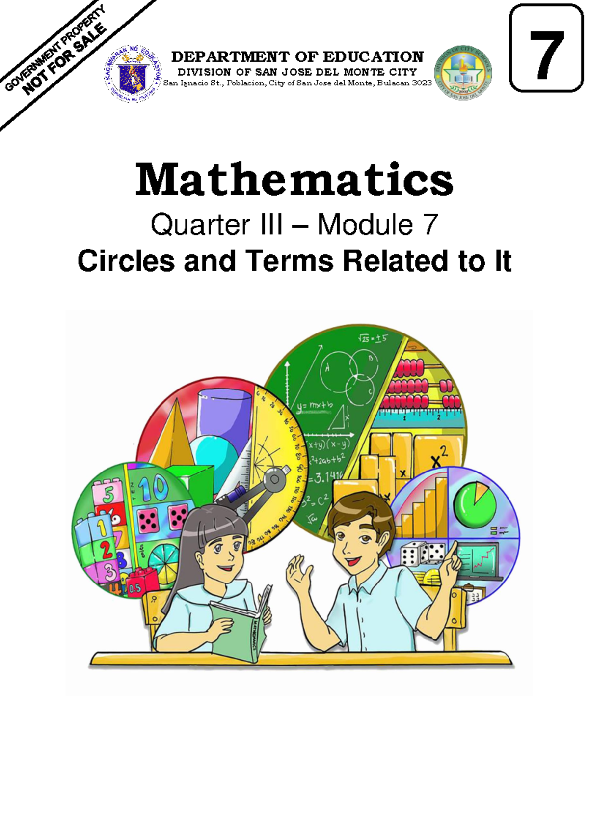 Mathematics 7 Q3 Module 7: Understanding Circles and Related Terms ...