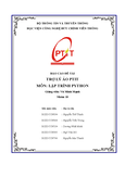 Lap trinh python - PTIT - Studocu
