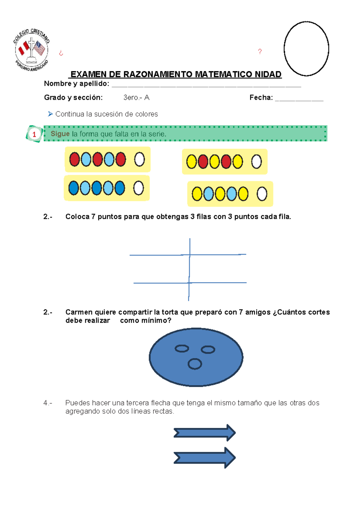 RM V Unidad - razonamiento verbal - Sigue ¿? EXAMEN DE RAZONAMIENTO ...
