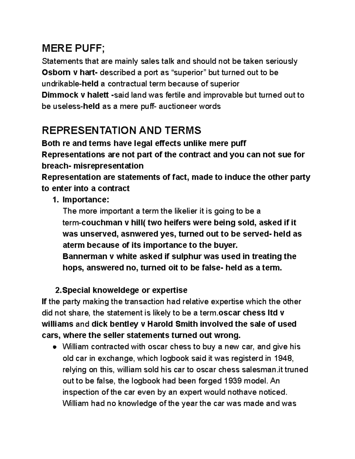 Mere puff - Mere puff in contract - MERE PUFF; Statements that are ...