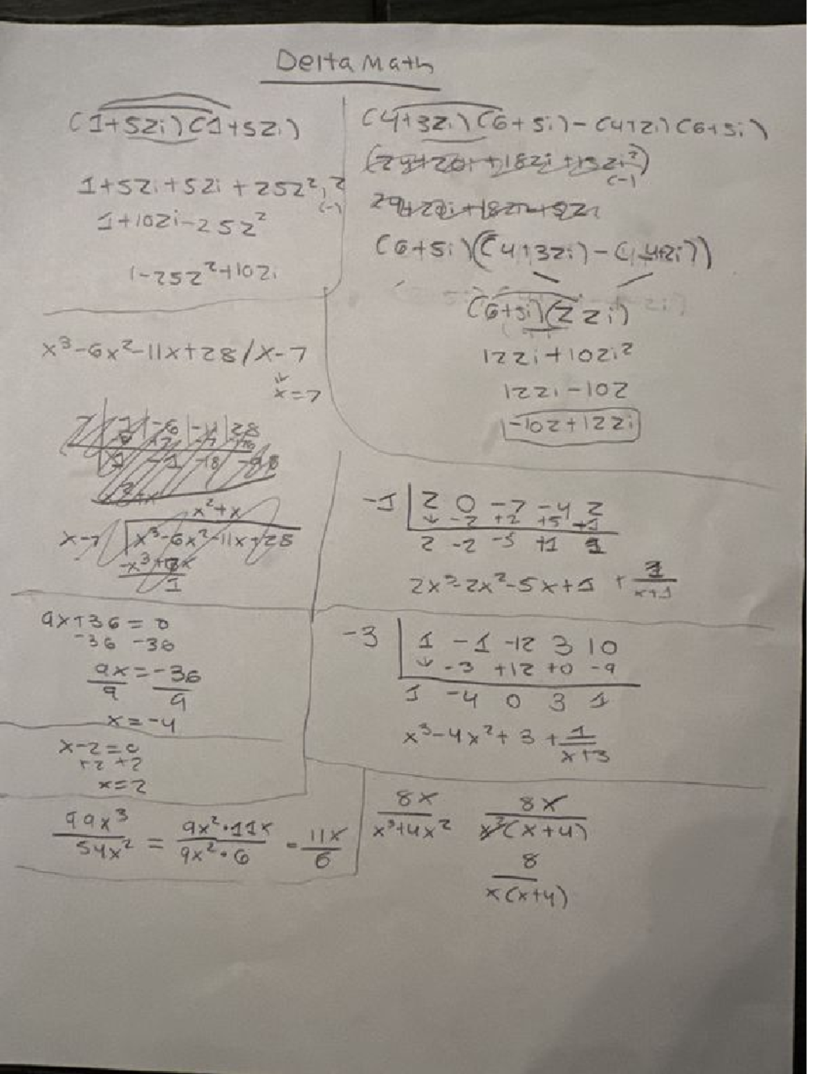 Delta Math Notes: C4T21 - Problem Solving and Work - Studocu