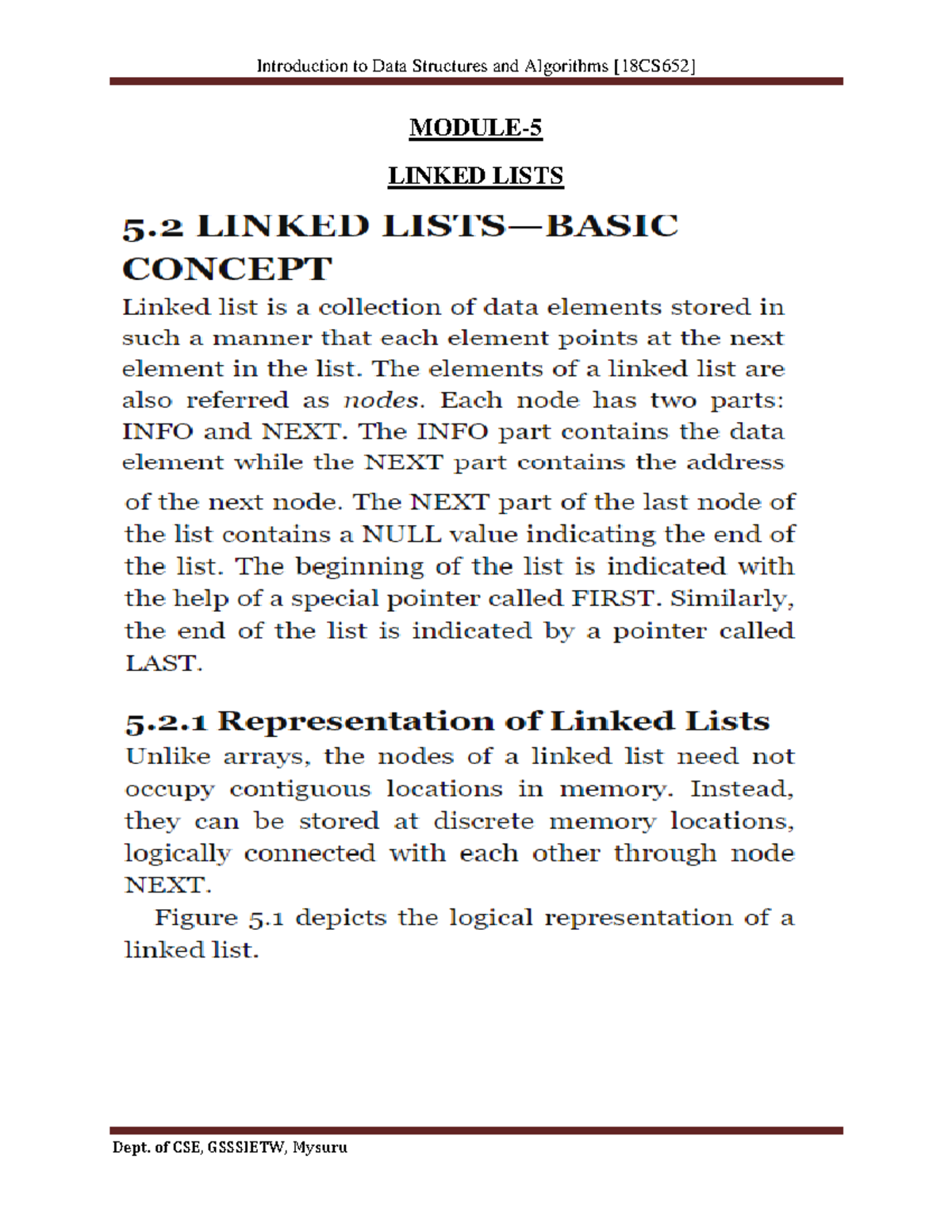 CSE 101: Introduction to Data Structures - Linked Lists Overview - Studocu