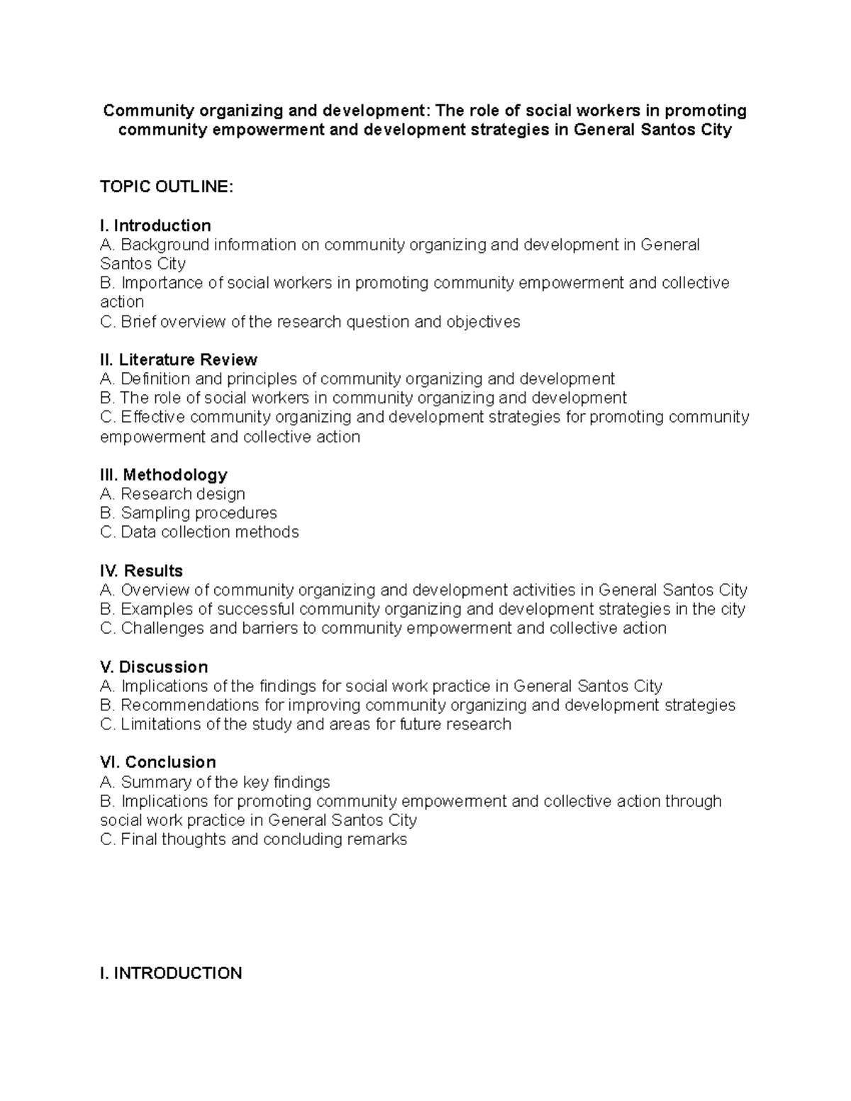 "Community Organizing & Development Strategies in Gen. Santos City ...