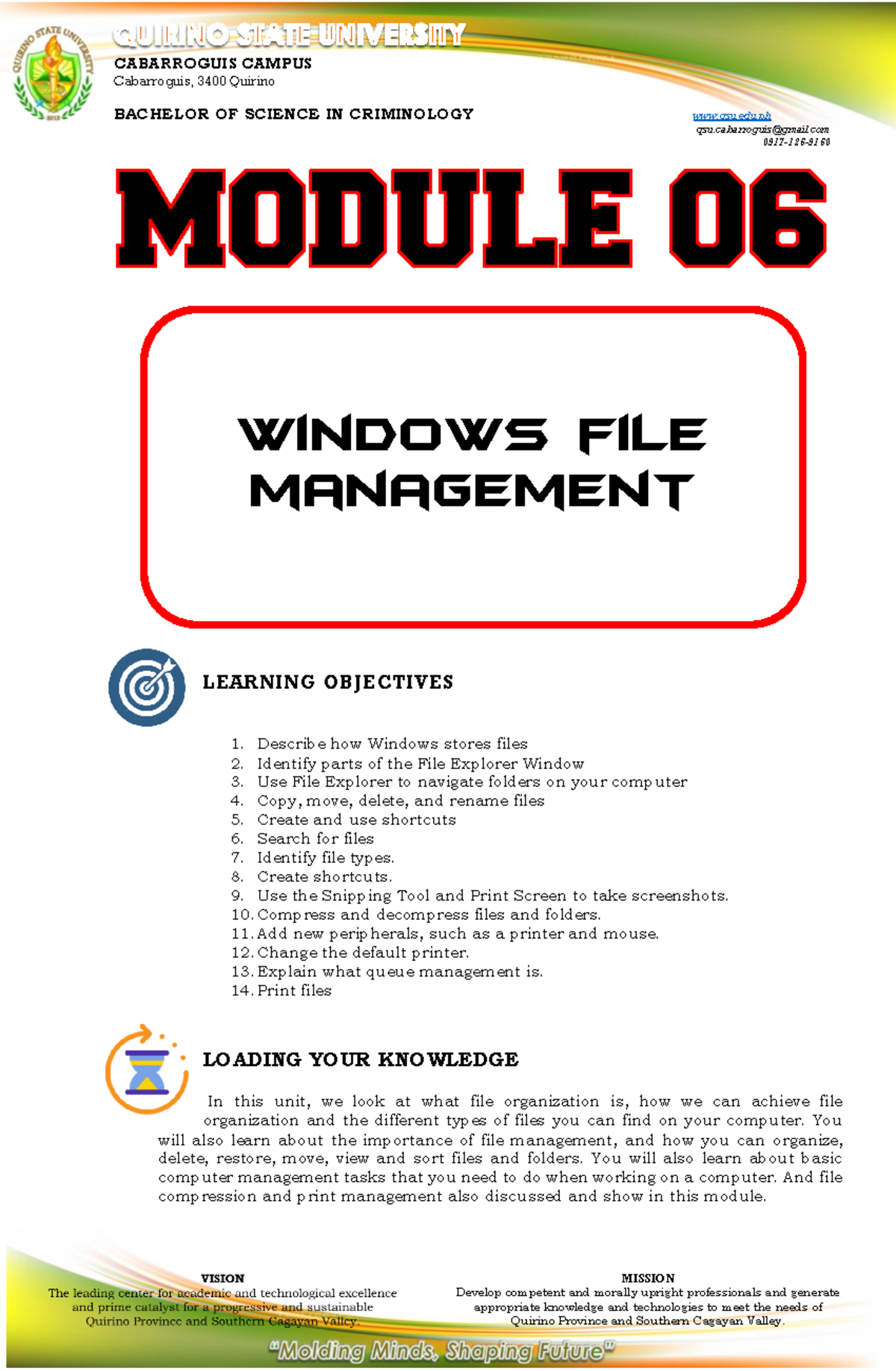 GE 5IT Module 06 File Management in the IT Era: Key Concepts & Skills ...