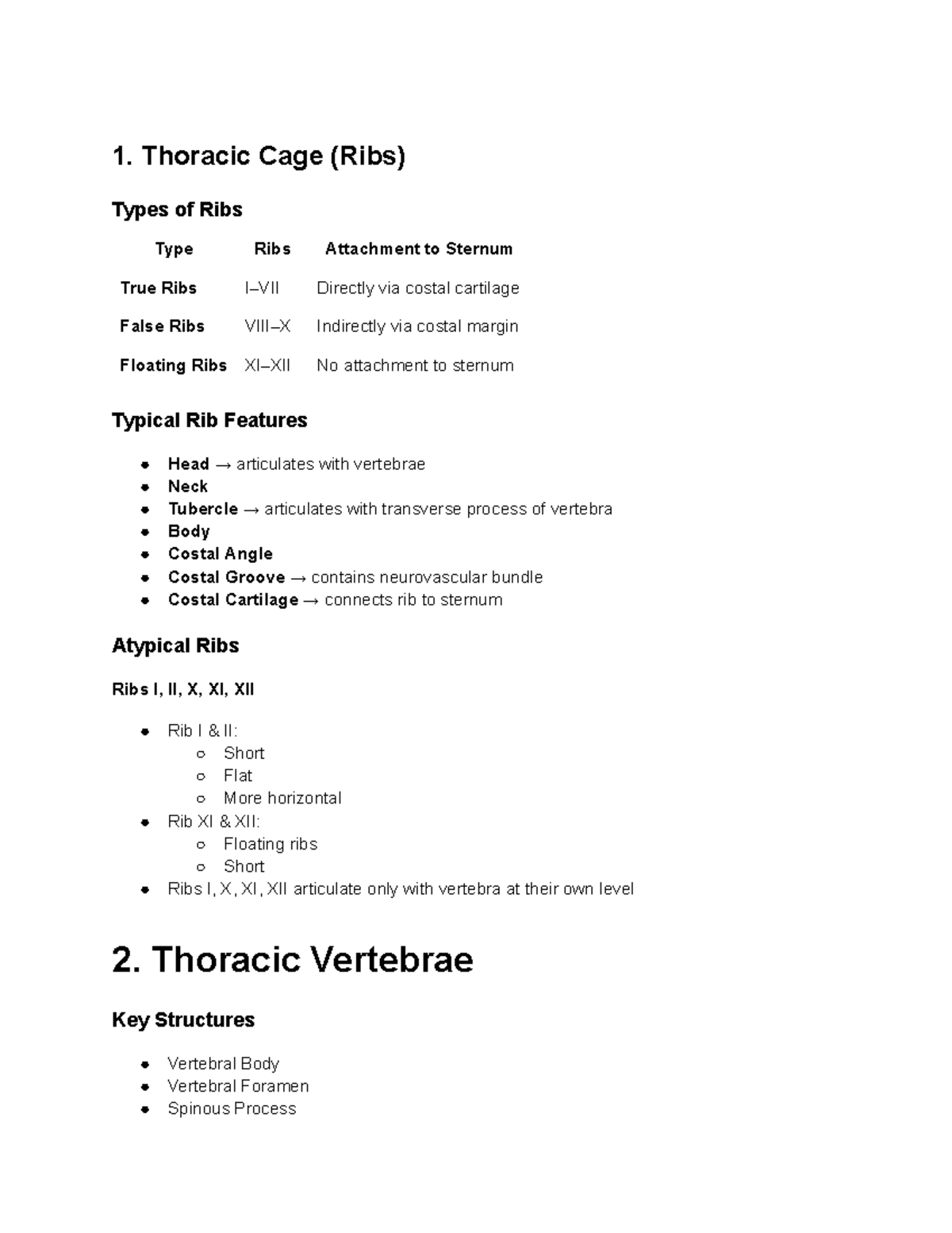 Respiratory System: Thoracic Cage & Mechanics of Breathing (BIO 101 ...