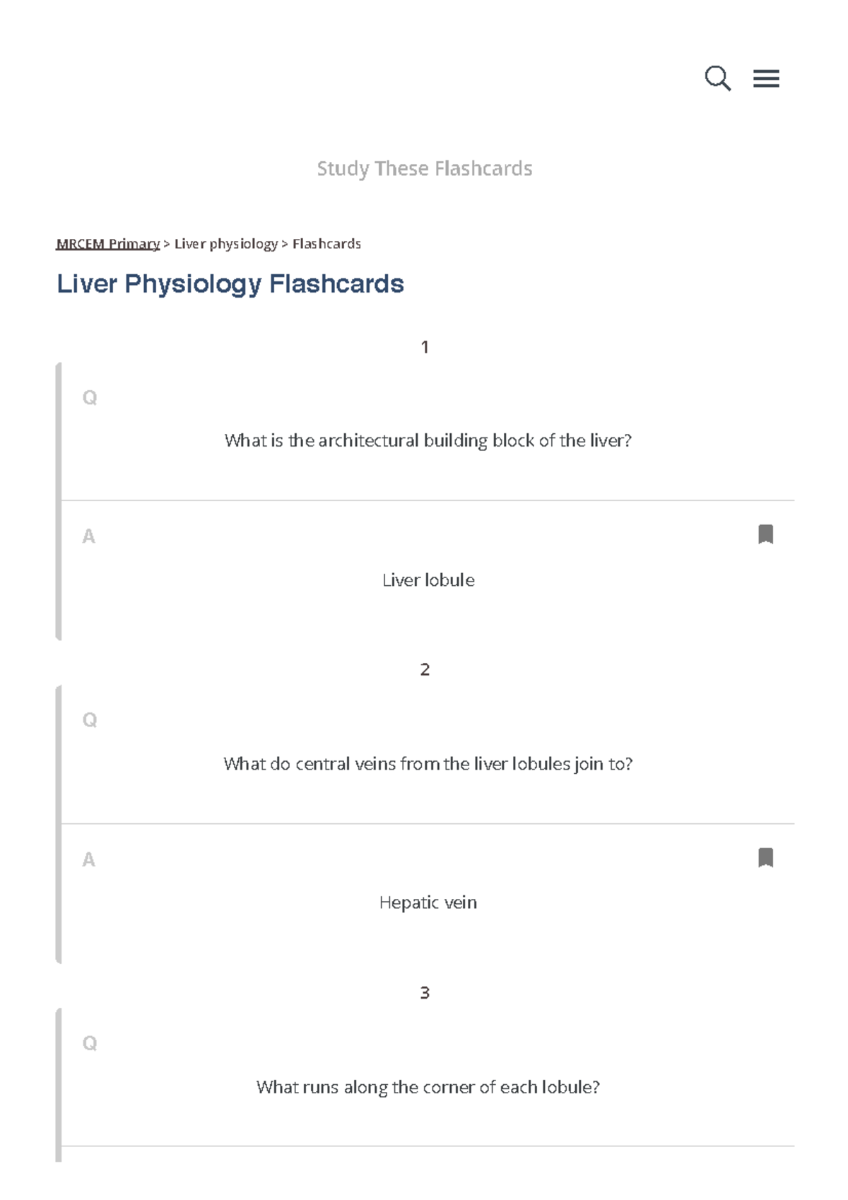 MRCEM Primary Liver Physiology Flashcards for Study and Review - Studocu