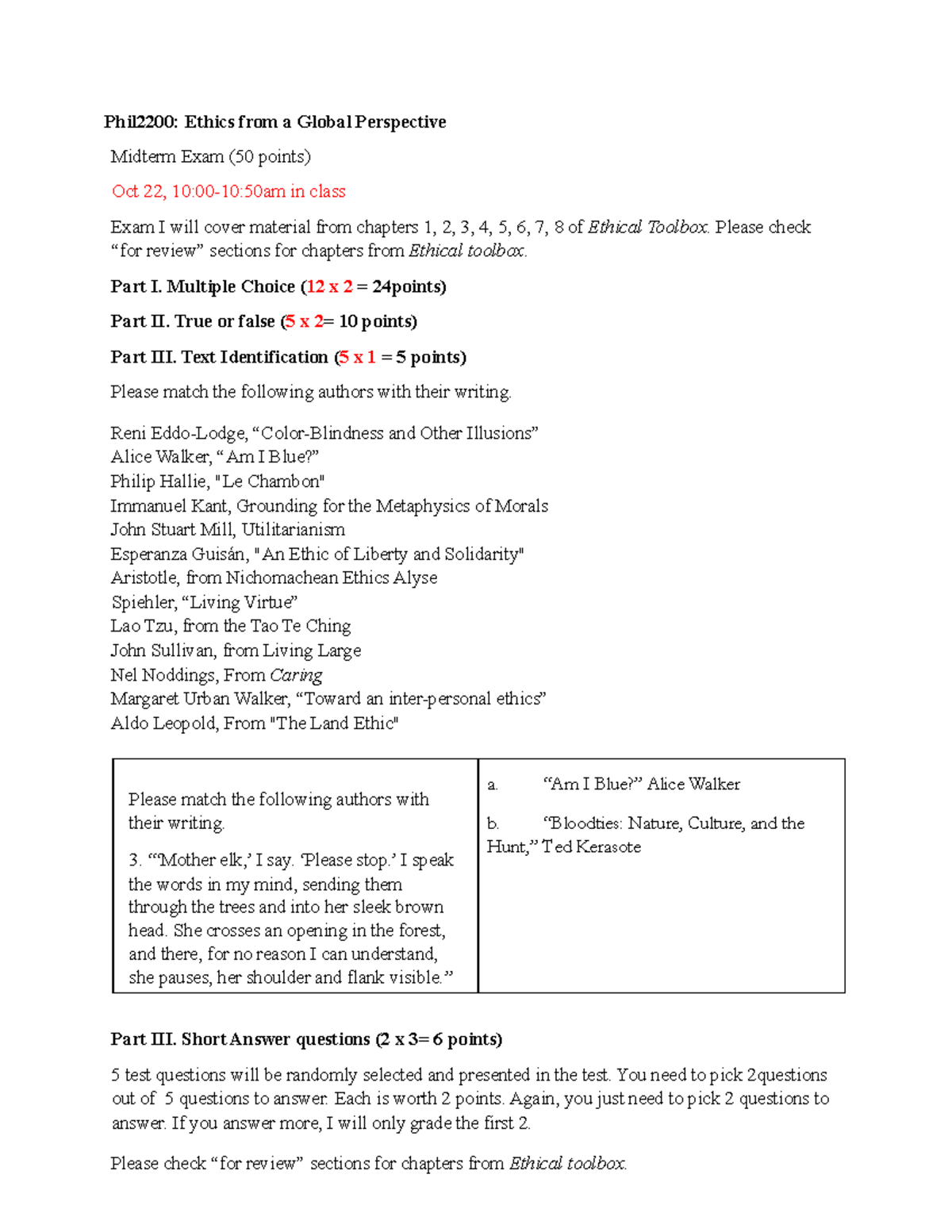 Phil2200: Midterm Exam Study Guide on Global Ethics Topics - Studocu
