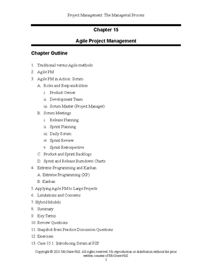 Larson PM 8e CH11 IM - Chapter 11 Managing Project Teams Outline The Five-Stage Team Development ...