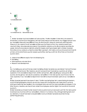 Business D361 Task 2 - A. SWOT Analysis SWOT Analysis Components ...