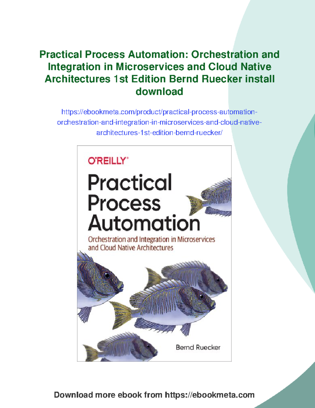 Practical Process Automation: Orchestration & Integration in Microservices - Studocu