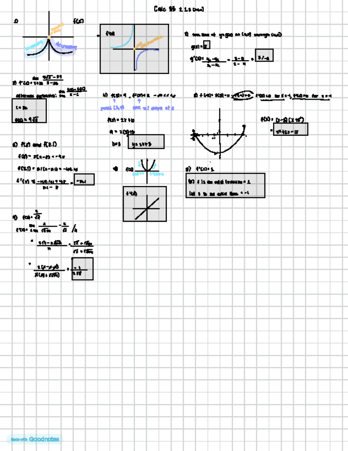 Calc AB Draft 3: Understanding Ellipses and Function Behavior - Studocu