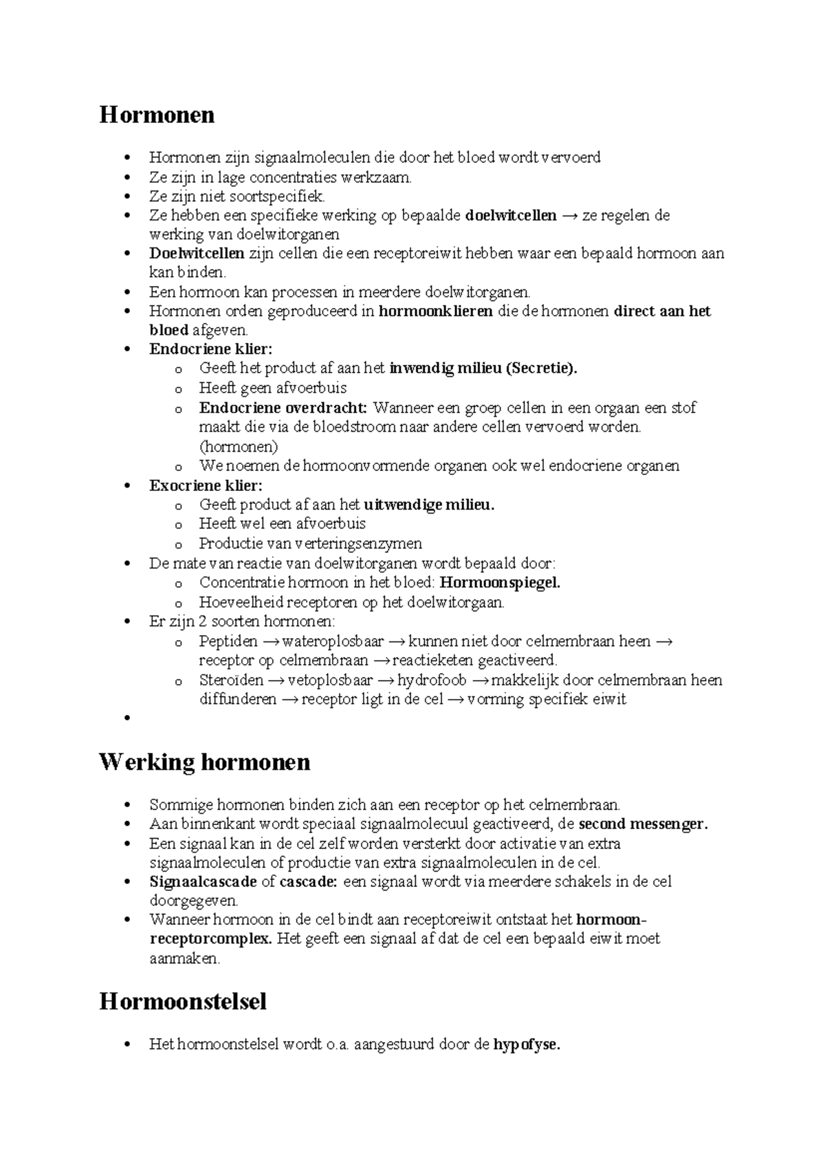 Hormonen: Functies, Werking en Endocriene Klieren (Biologie 101 ...