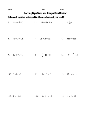 Math 1220 Workshop Review for Final Exam: Distances, Functions ...