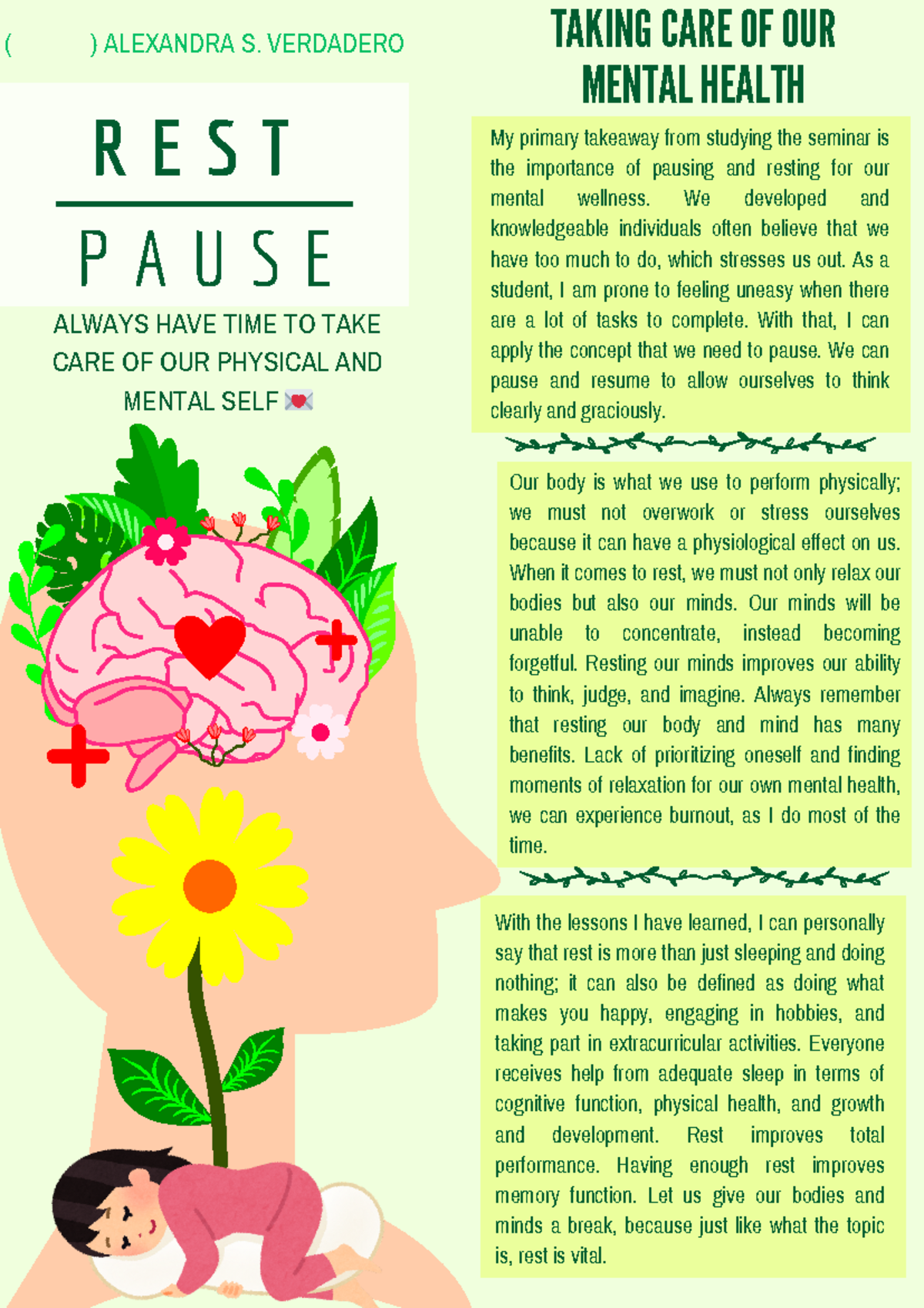 What is Rest - All about rest, 3paragraph essay. - R E S T P A U S E ...