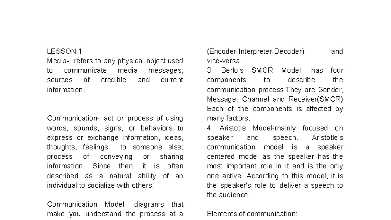 MIL Reviewer: Understanding Communication Models and Media Literacy ...