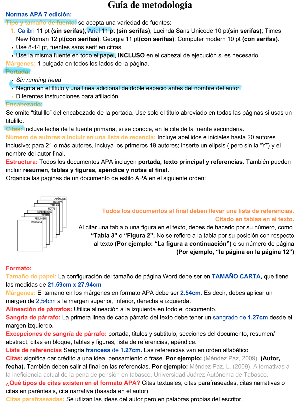 Guía de Metodología APA 7ª Edición: Normas y Formato - Studocu