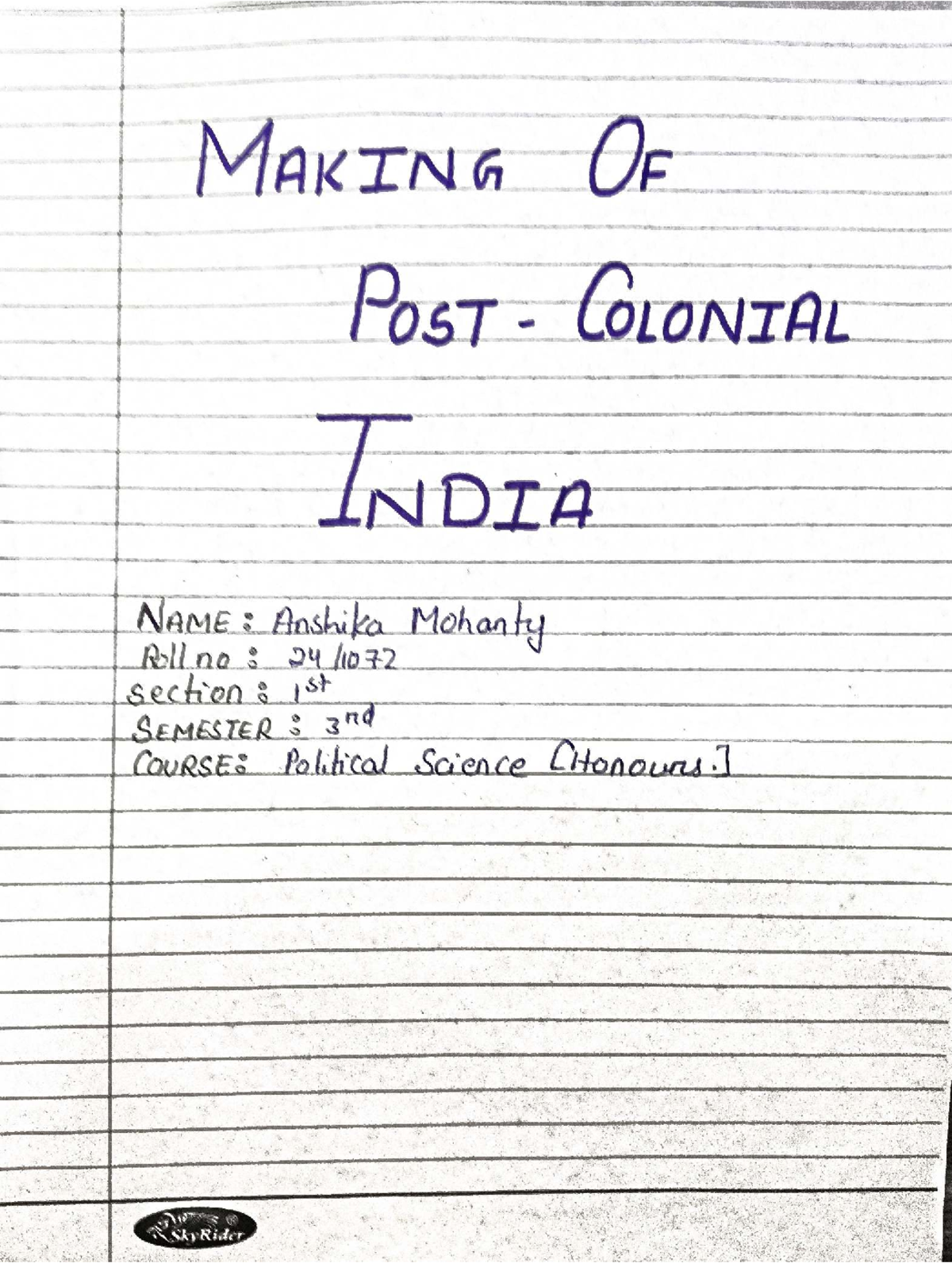 Hindu Code Bill: Empowering Women in Colonial India - POLS 1st SEM ...