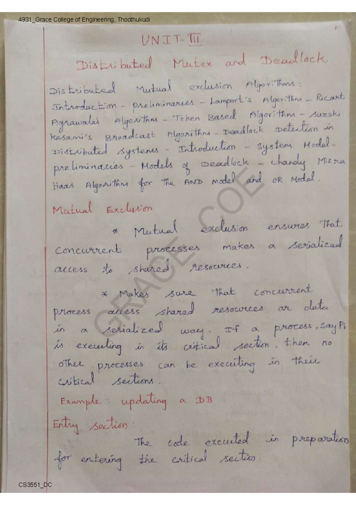 DC-Unit-3 - Good meaningful notes - Computer Science and Engineering ...