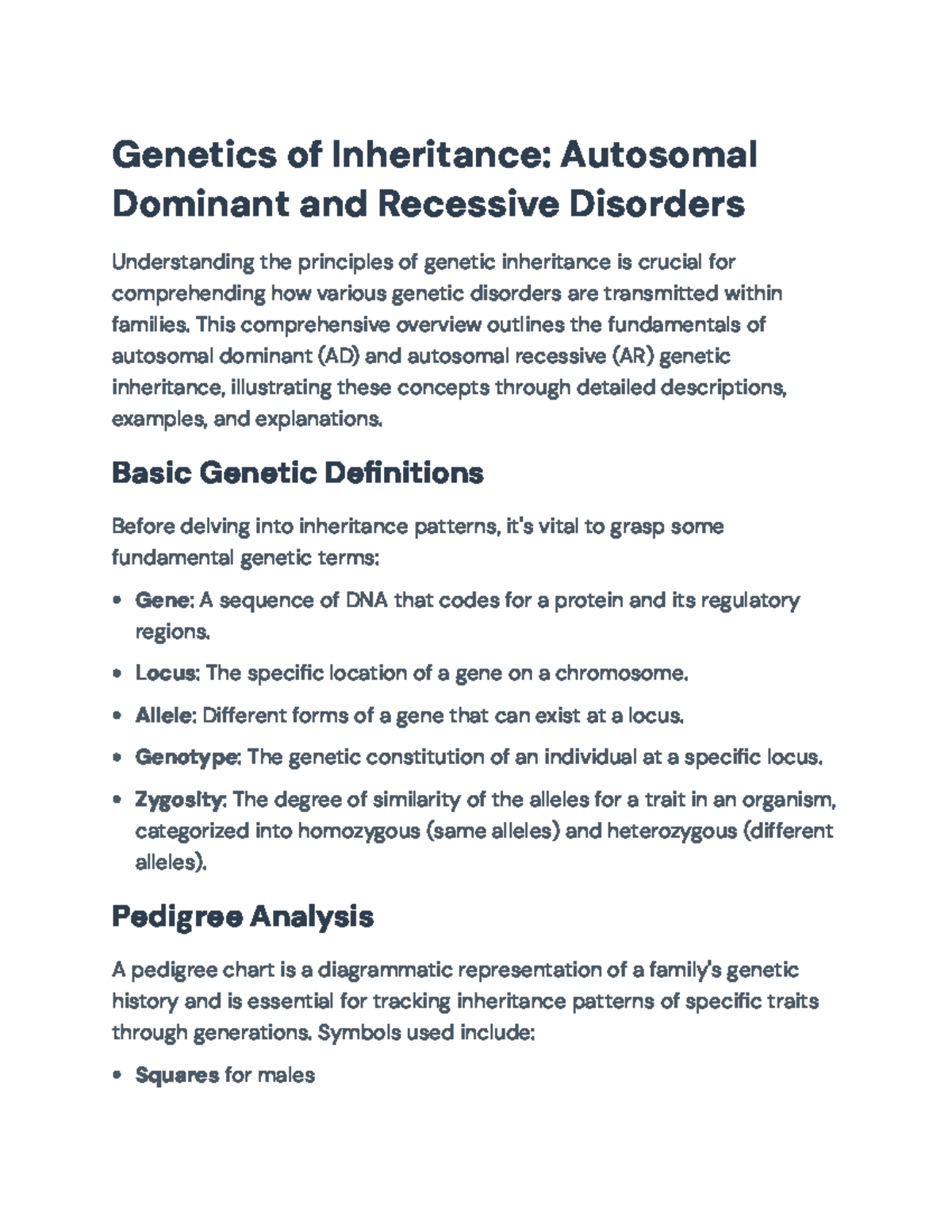 Genetics 101: Autosomal Dominant and Recessive Disorders Overview ...