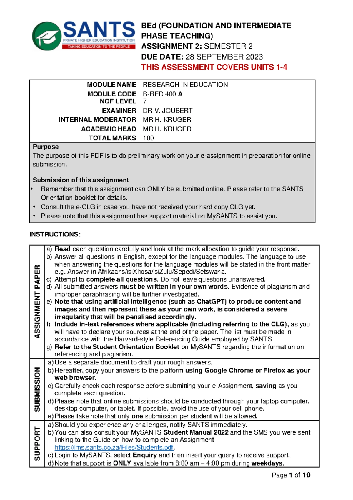 LIFE- Skills- Lesson- Plans- Grade-2-WEEK-1-1 - Foundation Phase Weekly ...